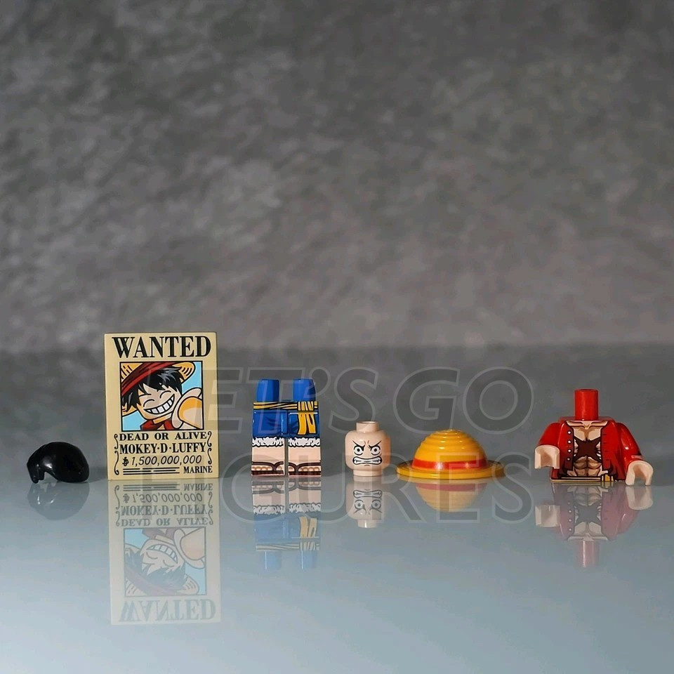 Monkey D. Luffy Custom Figure, One Piece - Lets Go Figures
