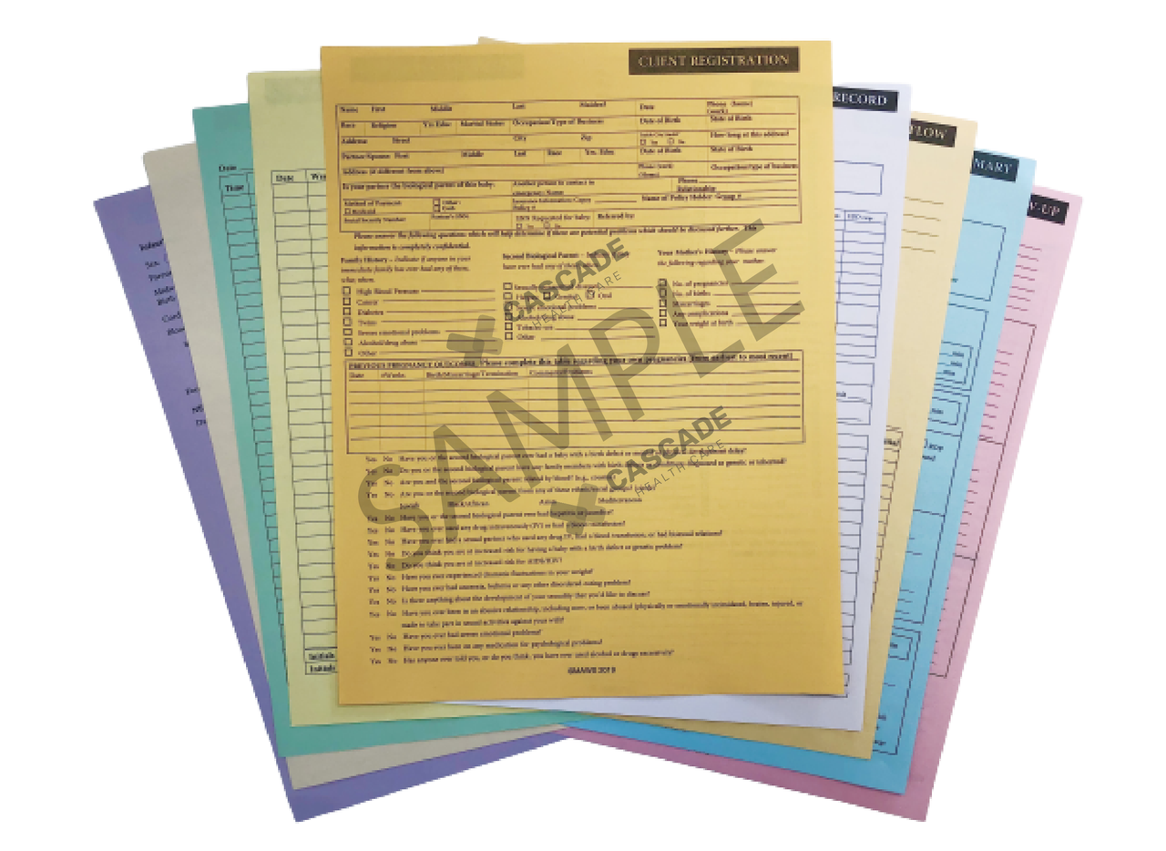 Midwifery Client Charts | No Sales Tax | Cascade Health Care