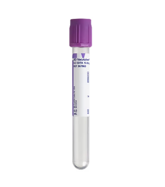 BD Vacutainer Blood Collection Tubes, Lavender Closure No Sales Tax ...