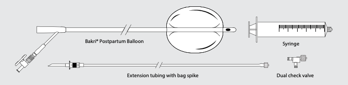 Bakri® Postpartum Balloon with Rapid Instillation | Cascade Health Care
