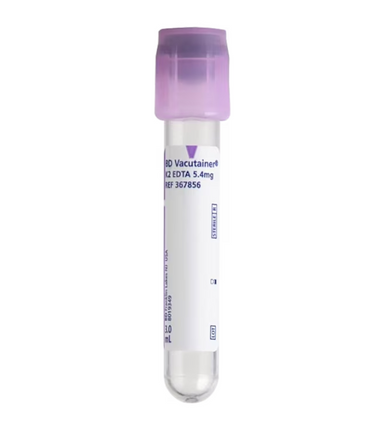 BD Vacutainer Blood Collection Tubes, Lavender Closure No Sales Tax ...