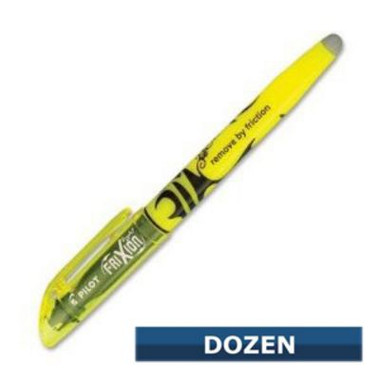 Frixion Erasable Highlighter 12/box Yellow