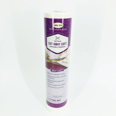 CUT AWAY SOFT 2.0 OZ WHITE BABY LOCK STABILIZER MEDIUM