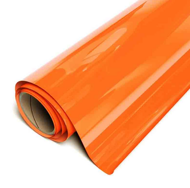 15" SISER FLUORESCENT ORANGE EASYWEED HEAT TRANSFER VINYL(HTV)