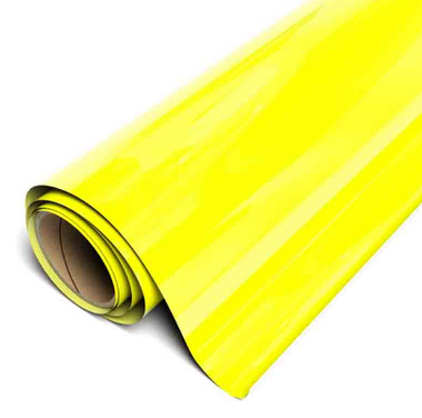 15" SISER FLUORESCENT YELLOW EASYWEED HEAT TRANSFER VINYL(HTV)