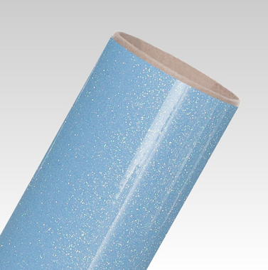 20" NEON BLUE GLITTER HEAT TRANSFER (HTV)