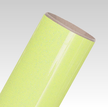 20" NEON YELLOW GLITTER HEAT TRANSFER (HTV)