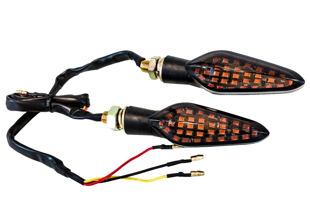 Aftermarket, bright motorcycle LED turn signals