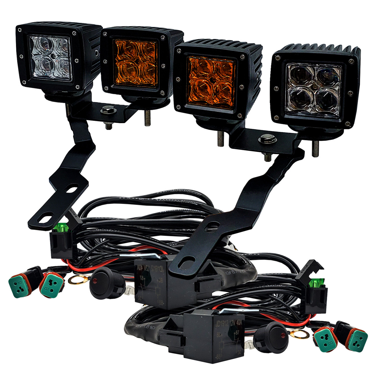 High tech led, laser auxiliary lights