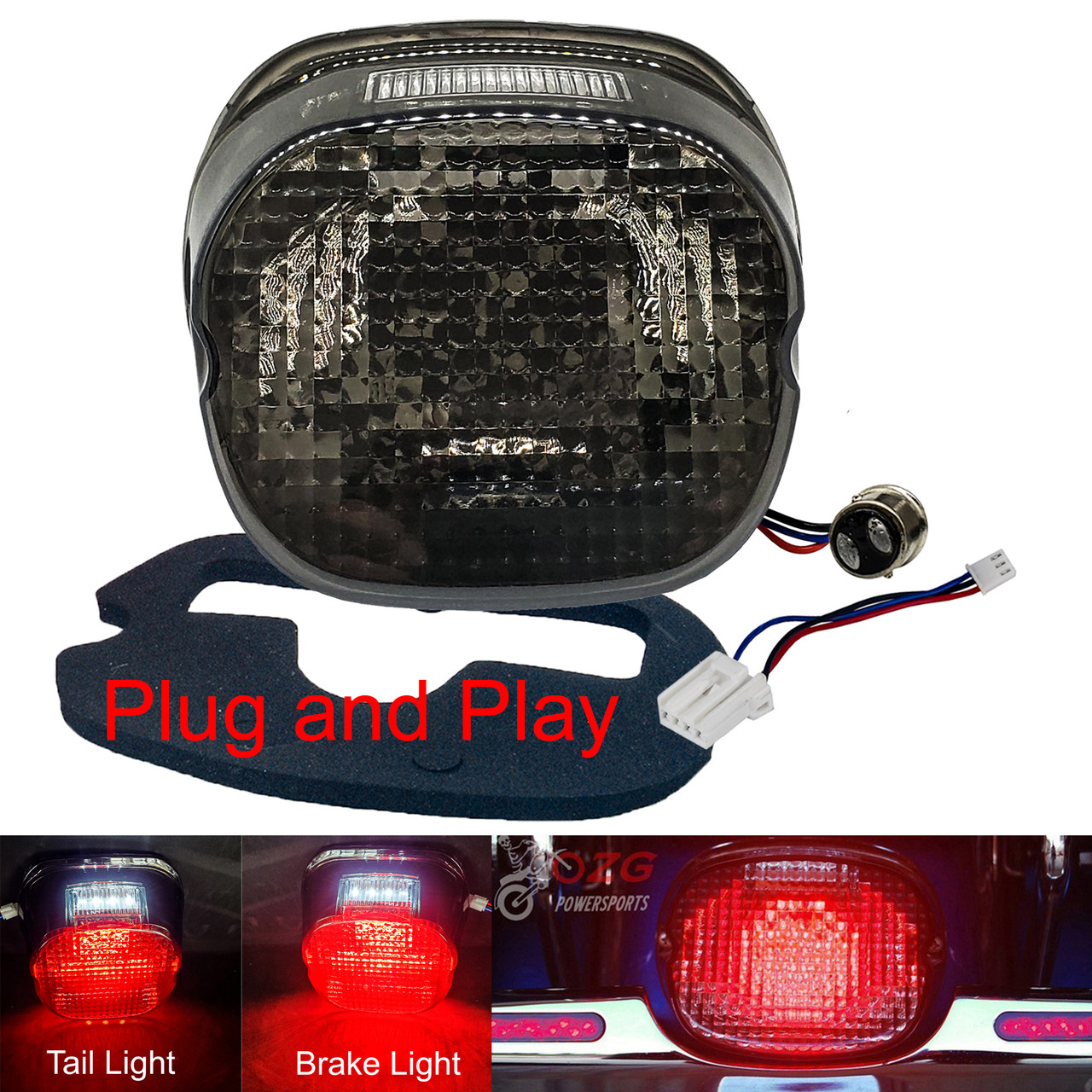 Plug & Play Brake Light Strobe Flasher Module for Harley Motorcycles