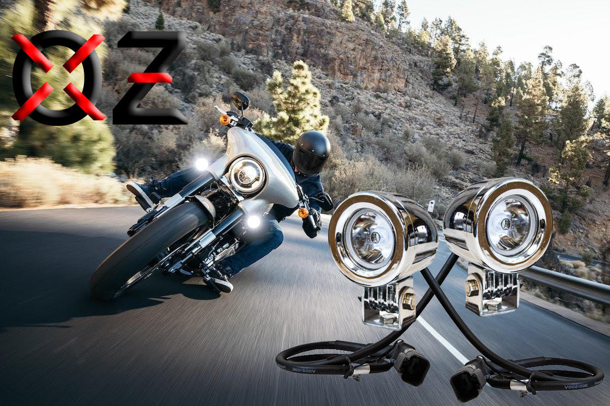 Chrome Motorcycle Auxiliary lights | High Output | Must have for ...