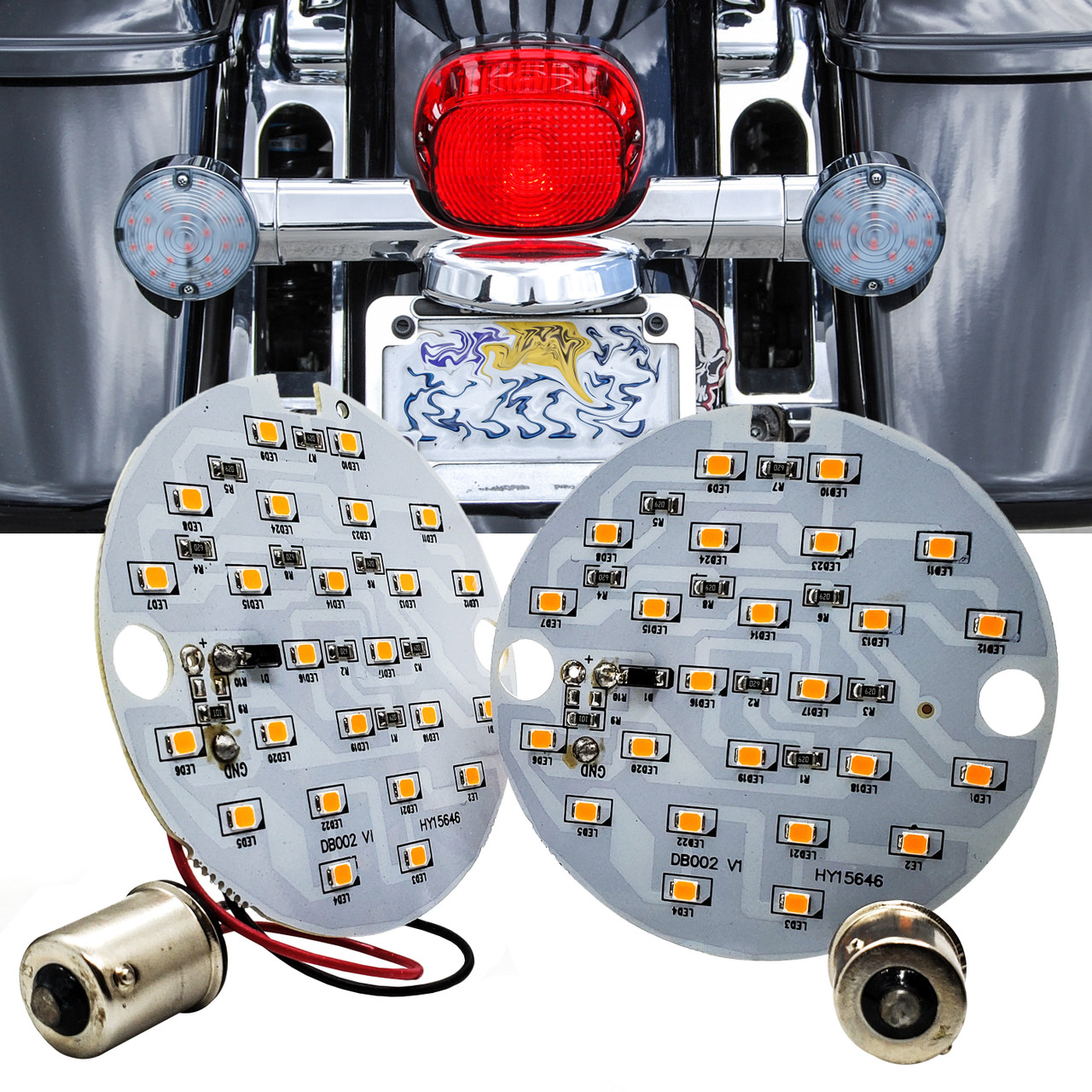 Plug & Play Brake Light Strobe Flasher Module for Harley Motorcycles