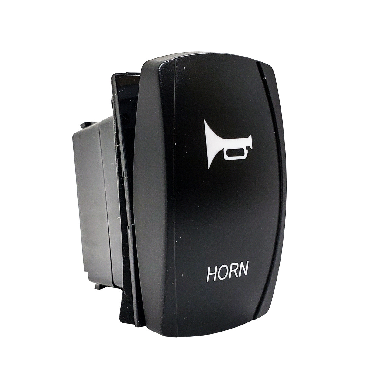 HORN On/Off Momentary Rocker Switch 4-Pin Laser Etch Blue LED for UTV ...