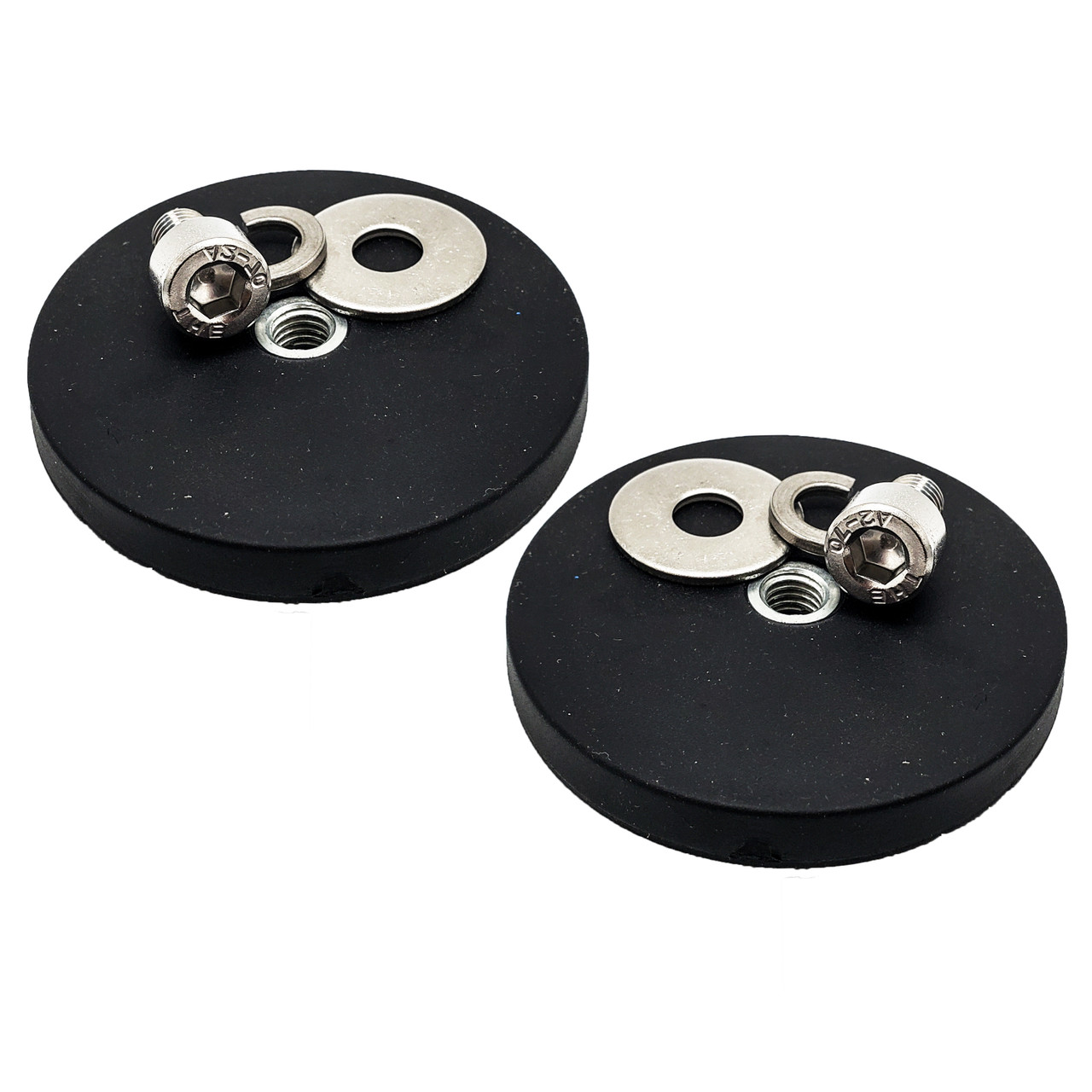 3.5" Neodymium Magnet Rubber-Coated Magnetic Base Mount Bracket Holder ...