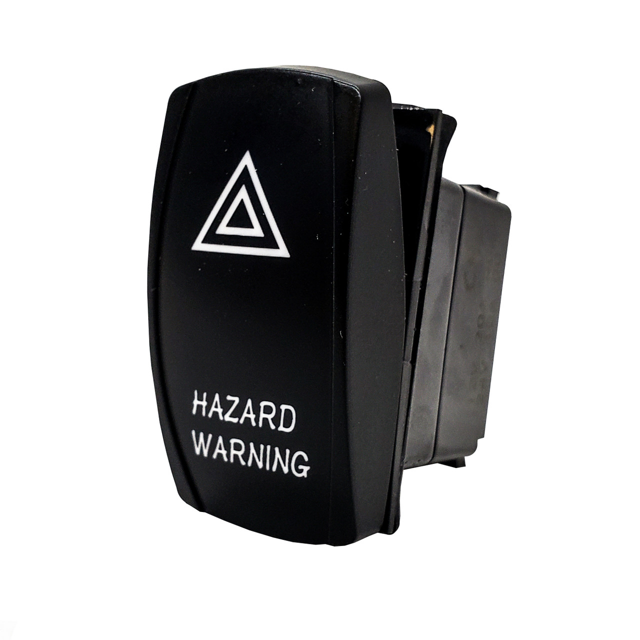 Hazard Lights On/Off Rocker Switch 4-Pin SPST Laser Etch Blue & Red LED ...