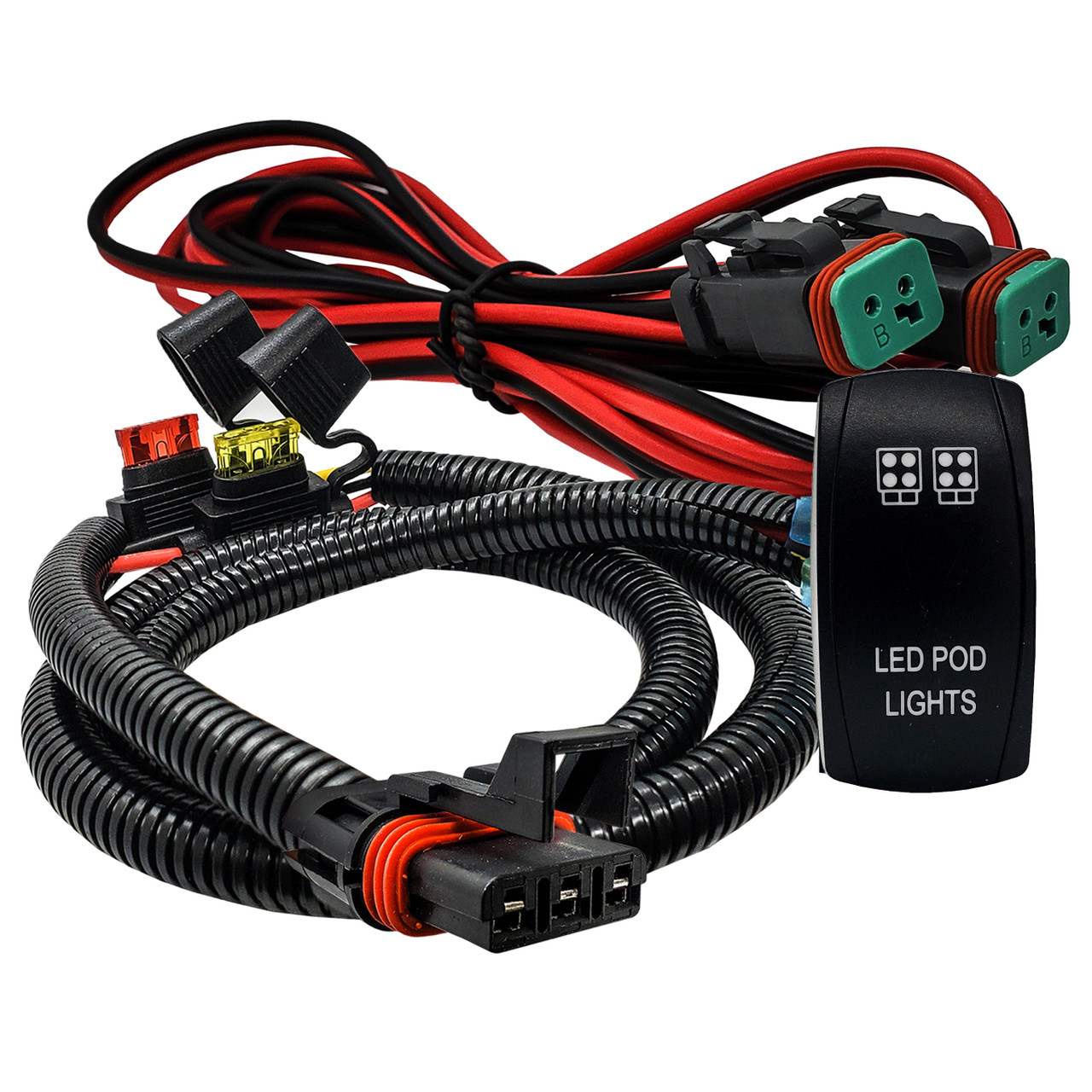 Power Bus Bar Plug Dual Split Dt Deutsch Plug Connector Wire Harness