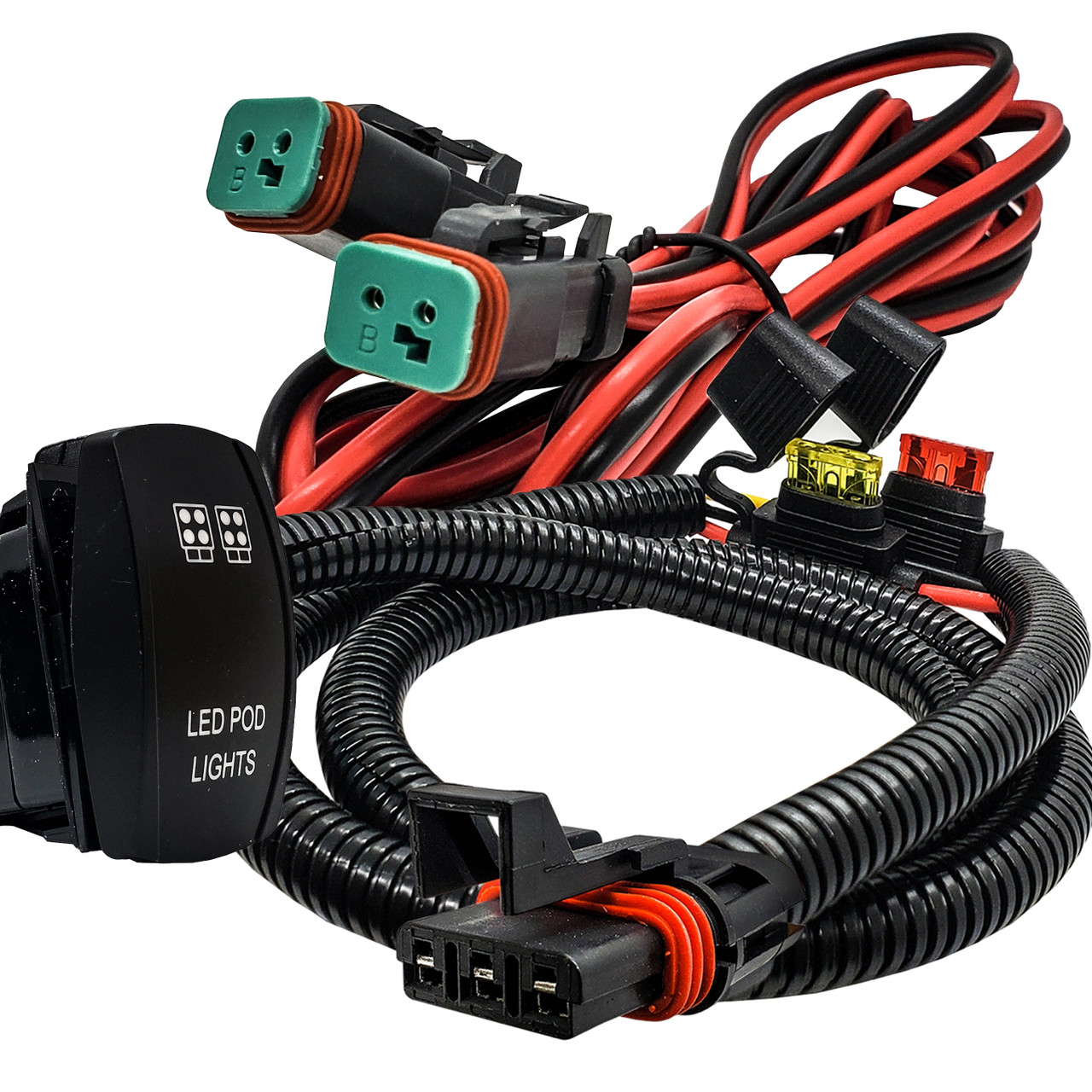 Power Bus Bar Plug Dual Split Dt Deutsch Plug Connector Wire Harness