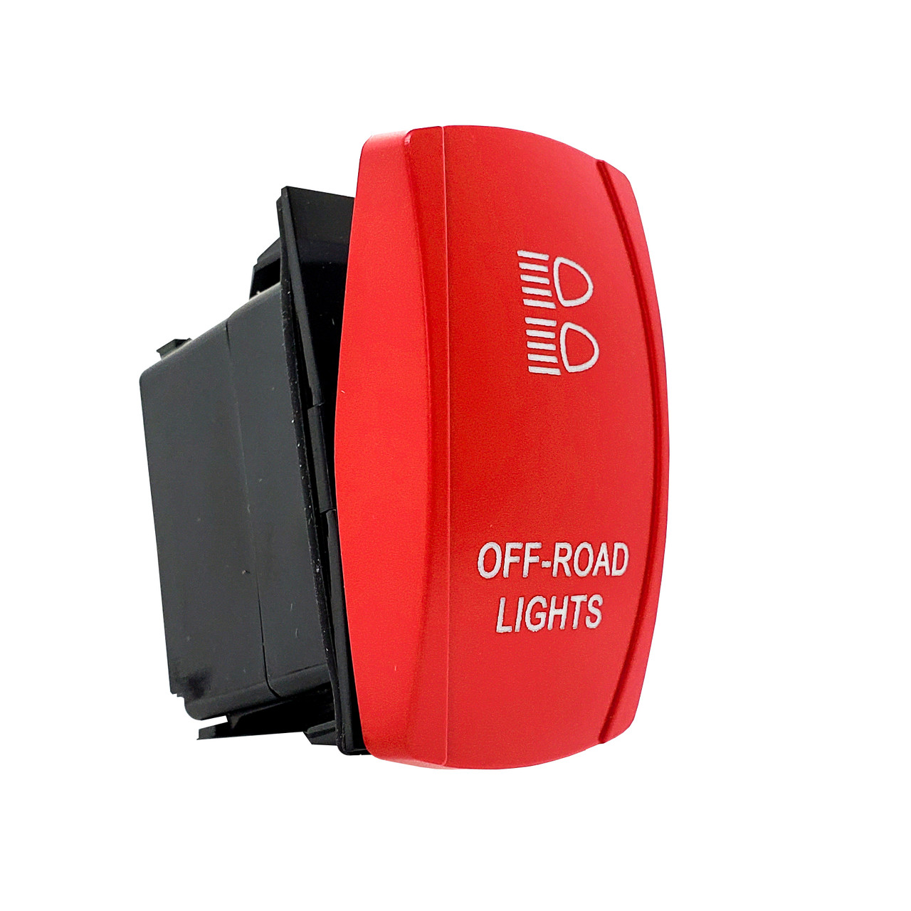 Off-Road Lights Laser-Etched On/Off Red Rocker Switch 4-Pin for UTV ...