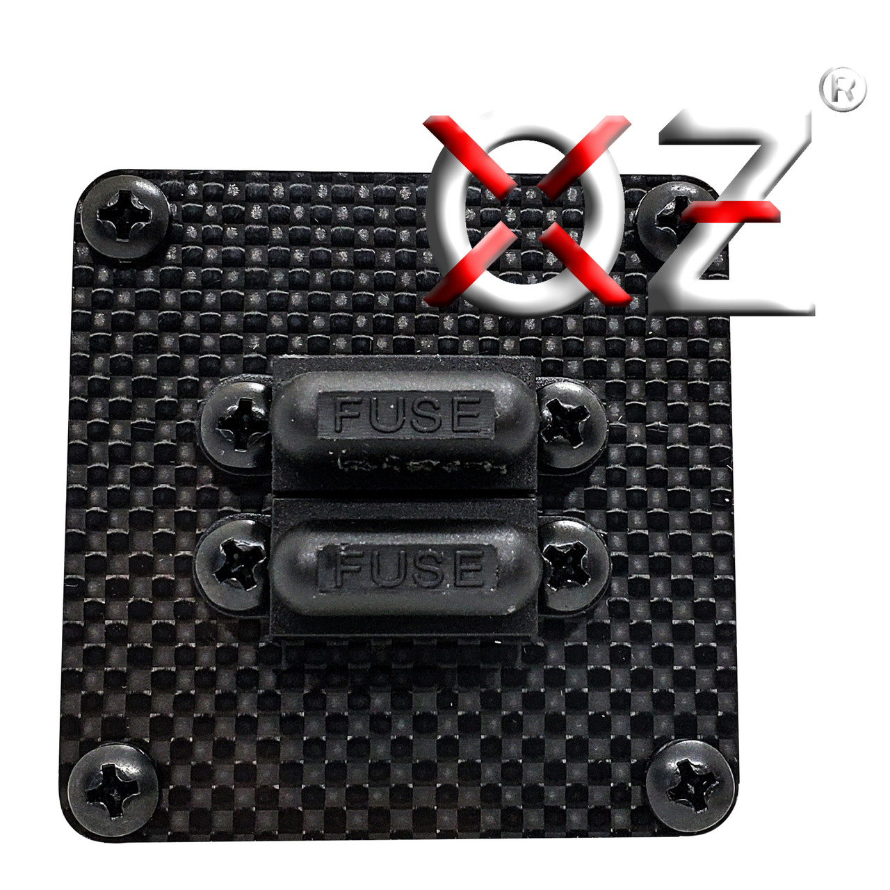 Fuse block Carbon Fiber fuse panel Plate Rocker 2 Circuit - OZ