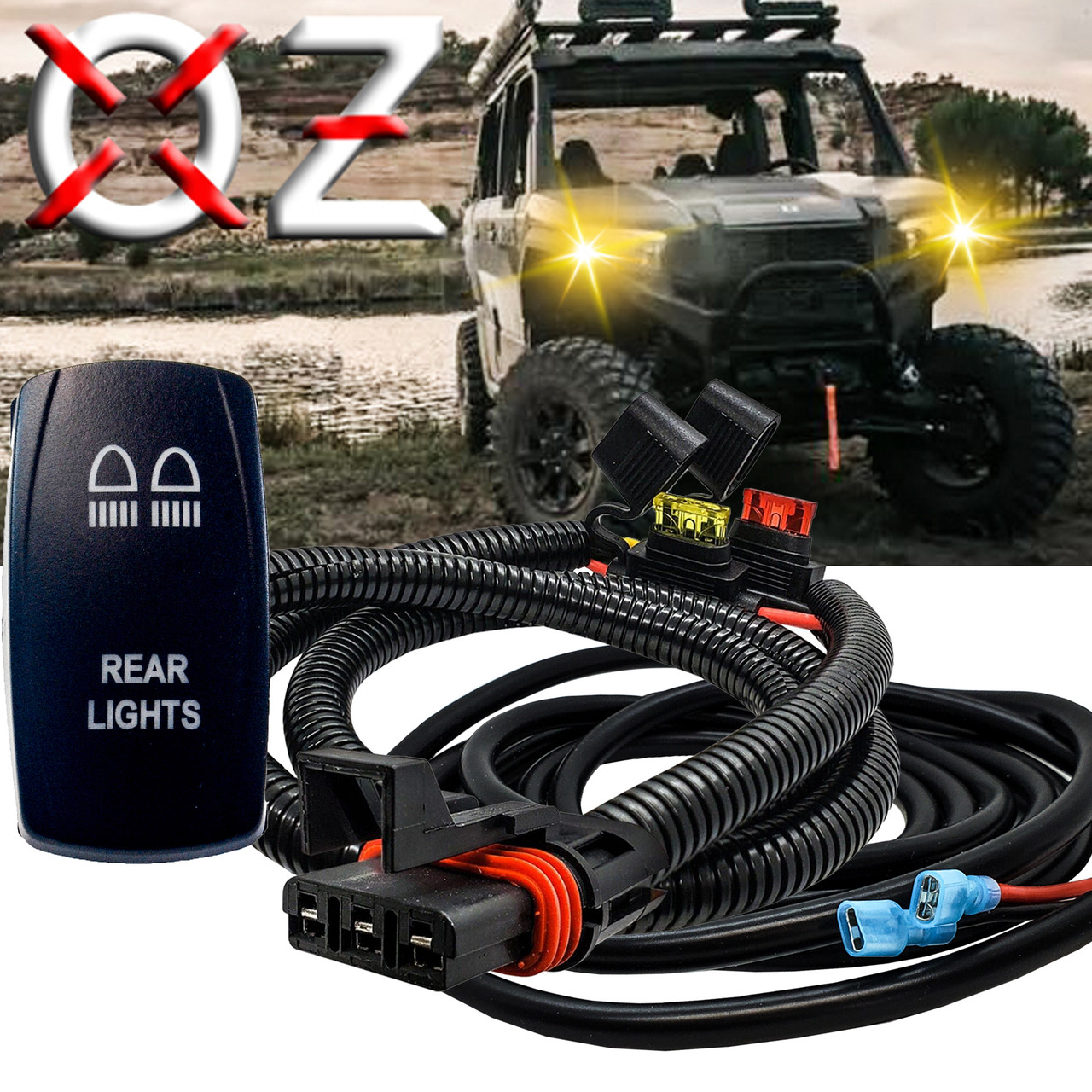35 Ft Bumper Light Bar Wire Harness Plug And Play Pulse Power Busbar