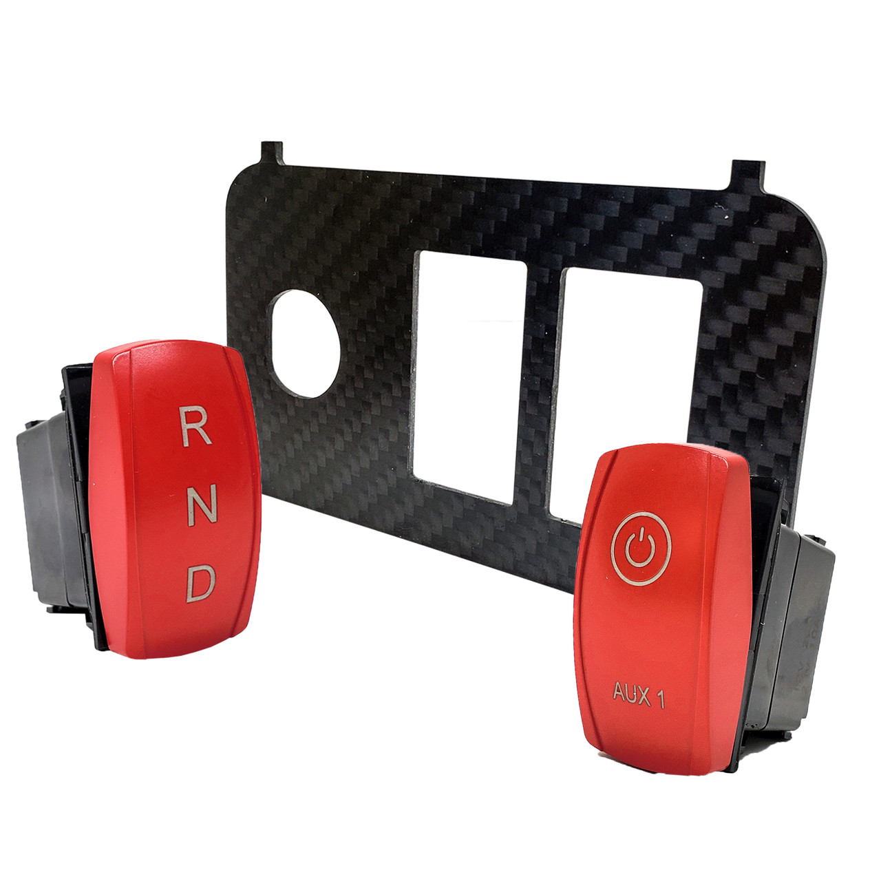 Gear Selector R/N/D & AUX1 On/Off Rocker Switch with Carbon Fiber Golf ...