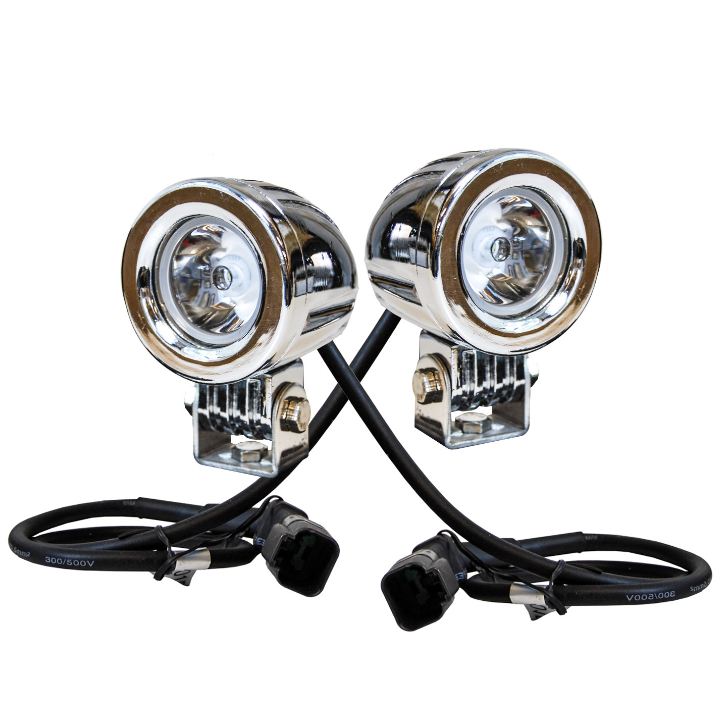 High output auxiliary lights for your motorcycle.