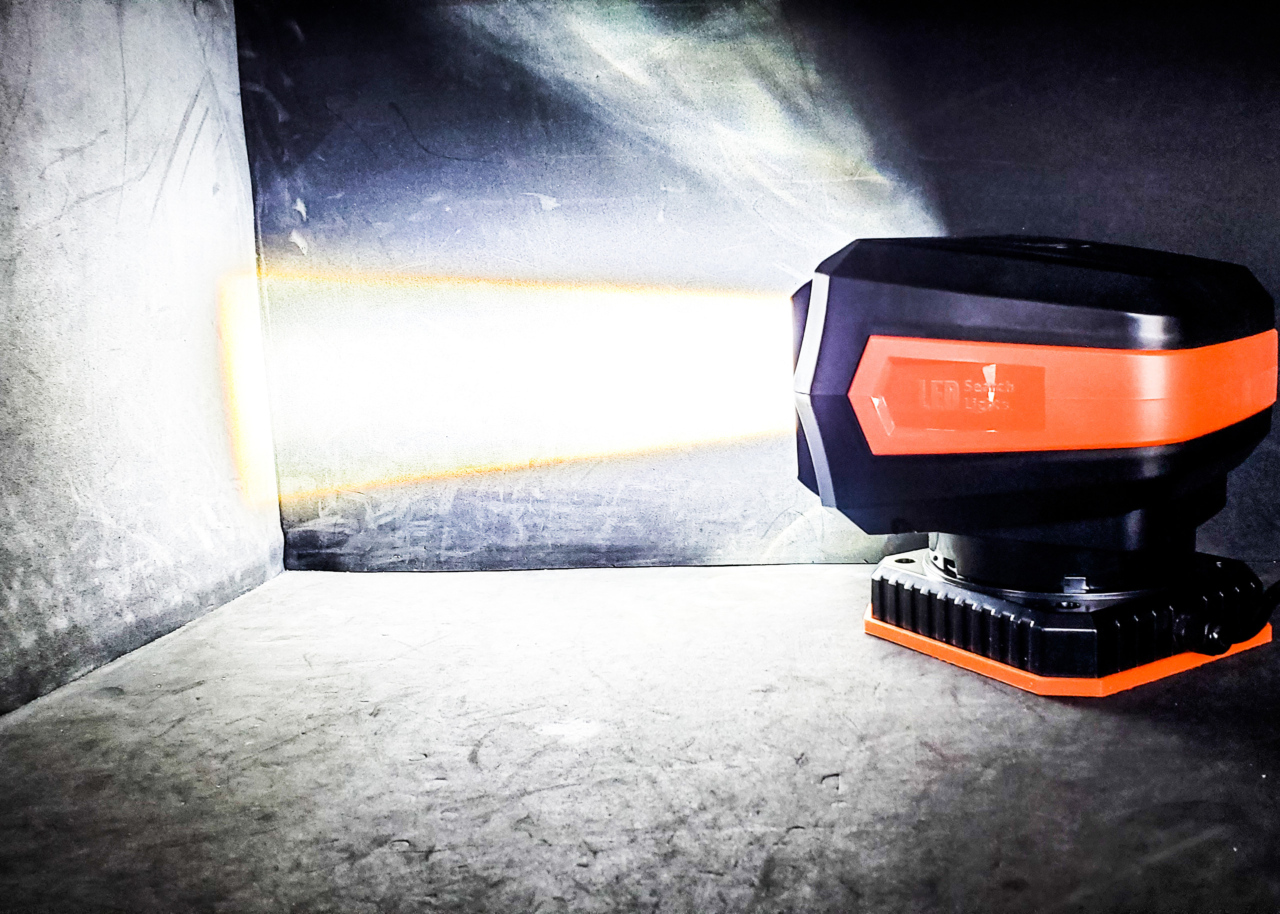 360° LED Searchlight Rotating Spotlight Wireless Remote Control Lighter ...