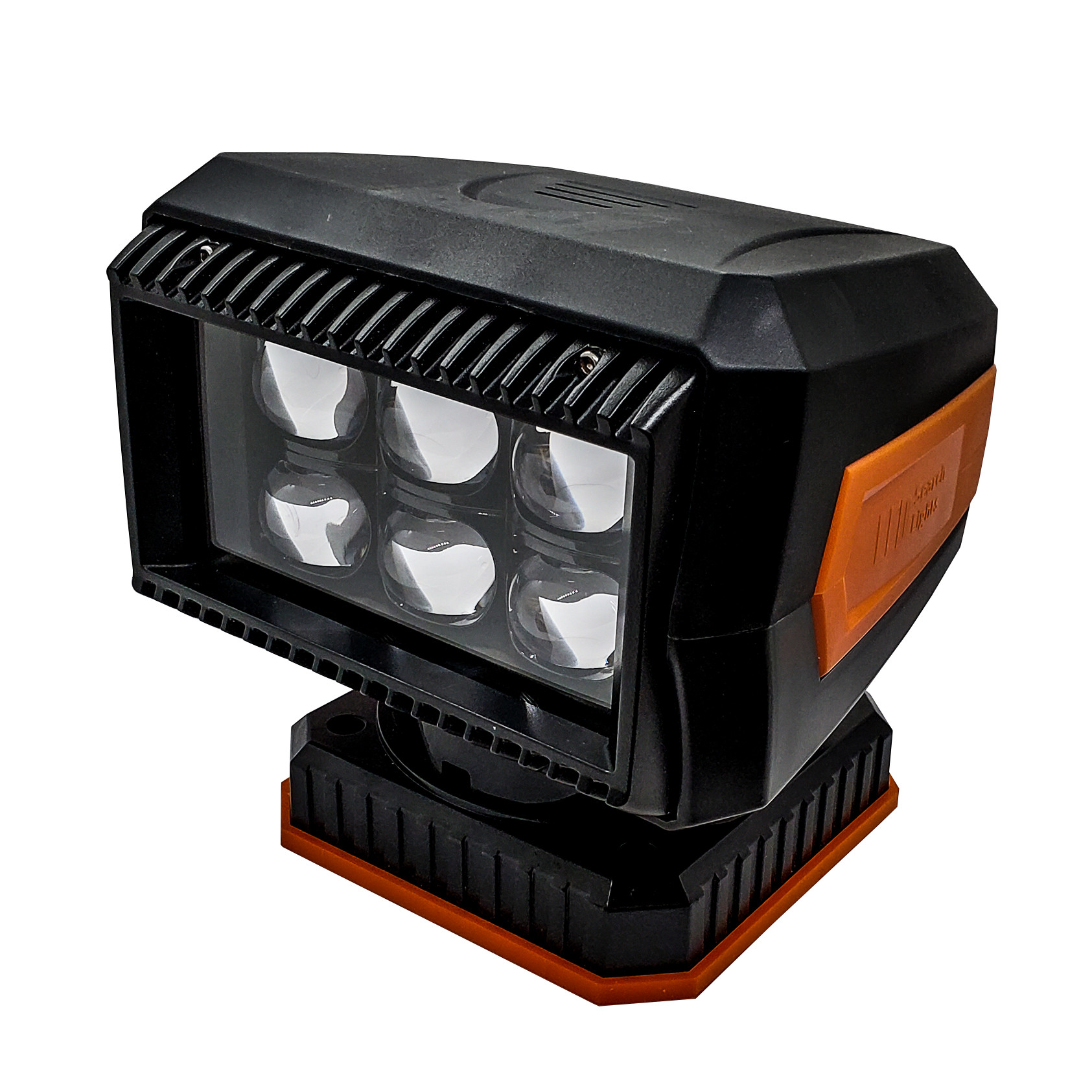 360° LED Searchlight Rotating Spotlight Wireless Remote Control Lighter ...