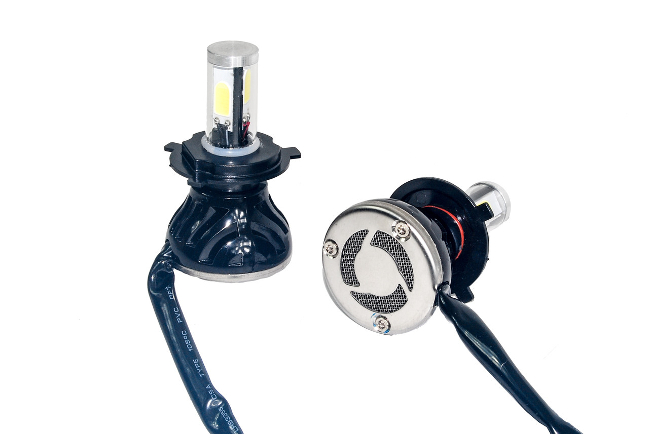 H4 Hi/Lo Automotive LED Headlight Kit by OZ-USA® 40W 4-Sided LED Dual ...