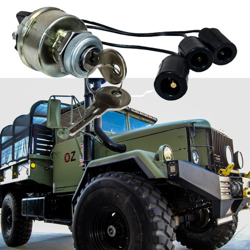 Plug & Play Keyed Ignition Switch for Military Humvee M998 HMMWV 24V