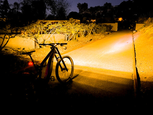 E Bike White Amber Dual LED Light Bar Headlight with Bicycle Handlebar ...