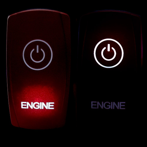 Real Carbon Fiber Ignition Switch Panel Engine Start Battery Cut On/Off ...