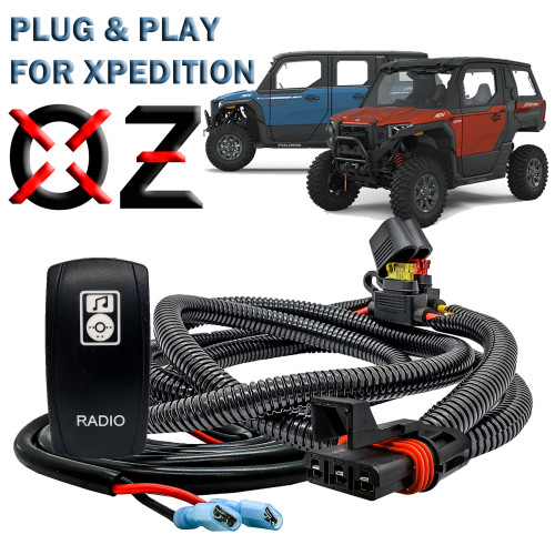 5ft. RADIO On/Off Rocker Switch with Pulse Power Bus Bar Plug & Play ...