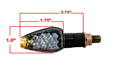 Carbon Turn Signal Led Suzuki Dual Sport Motorcycle Dirt Bike Supermoto ...
