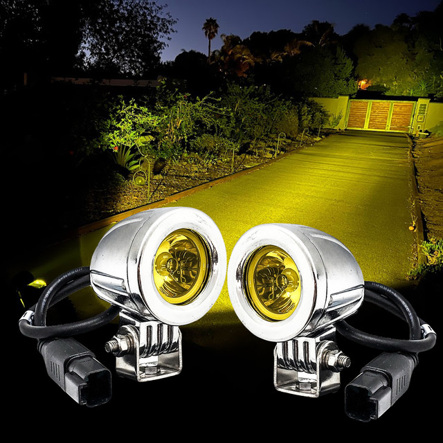 Chrome Motorcycle Auxiliary lights | High Output | Must have for ...