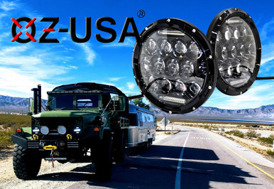 7" Military Headlight LED 24 volts for truck humvee - OZ