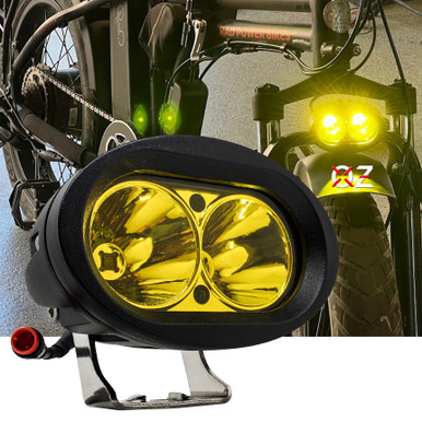 OZ-USA E-bike High Output LED Headlight Neon Fluorescent Yellow ...