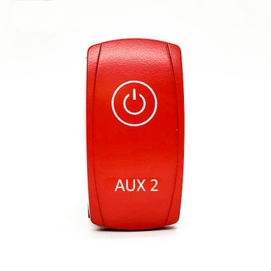 AUX 2 On/Off Red Rocker Switch Accessory Auxiliary Lights 4-Pin for ...