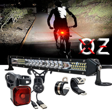 Ultra-Bright E-Bike LED Headlight & Smart Rear Brake Light Kit ...