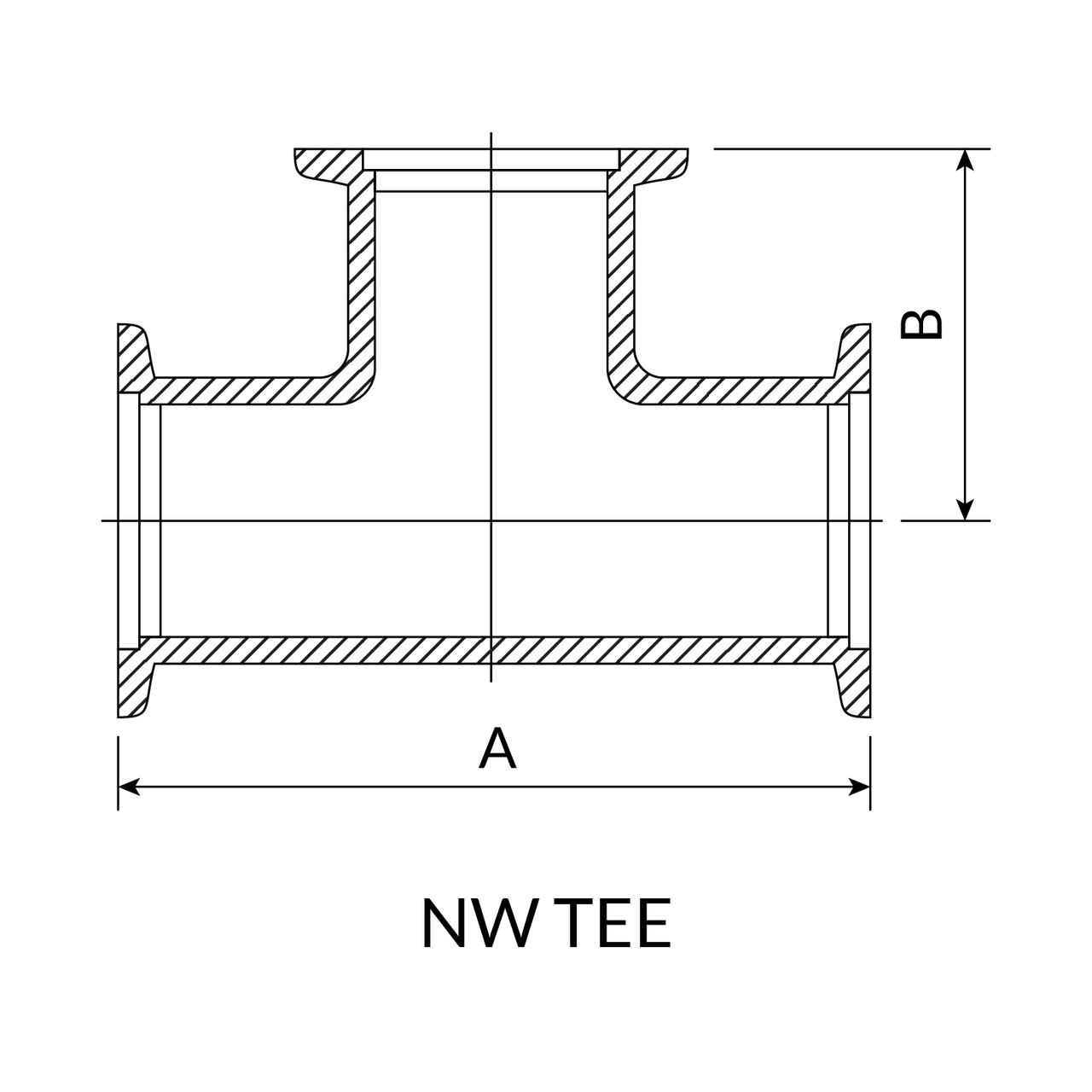 NW25 Stainless Steel Tee
