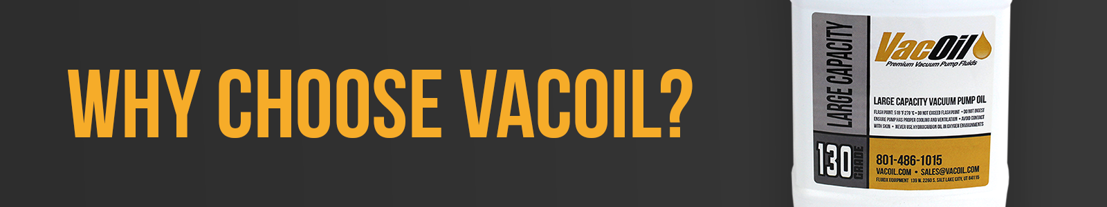 Why Choose VacOil? - VacOil