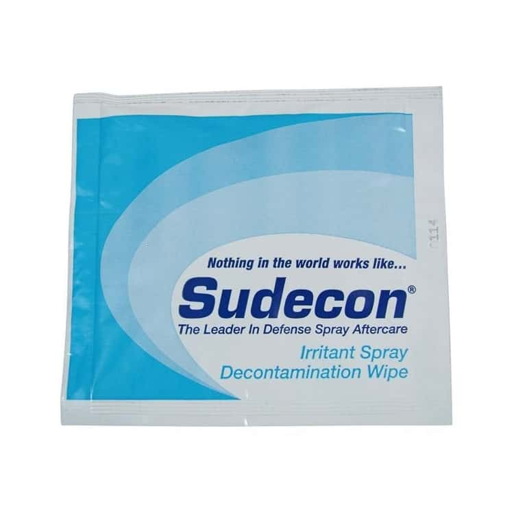 Sudecon Pepper Spray Decontamination Wipes