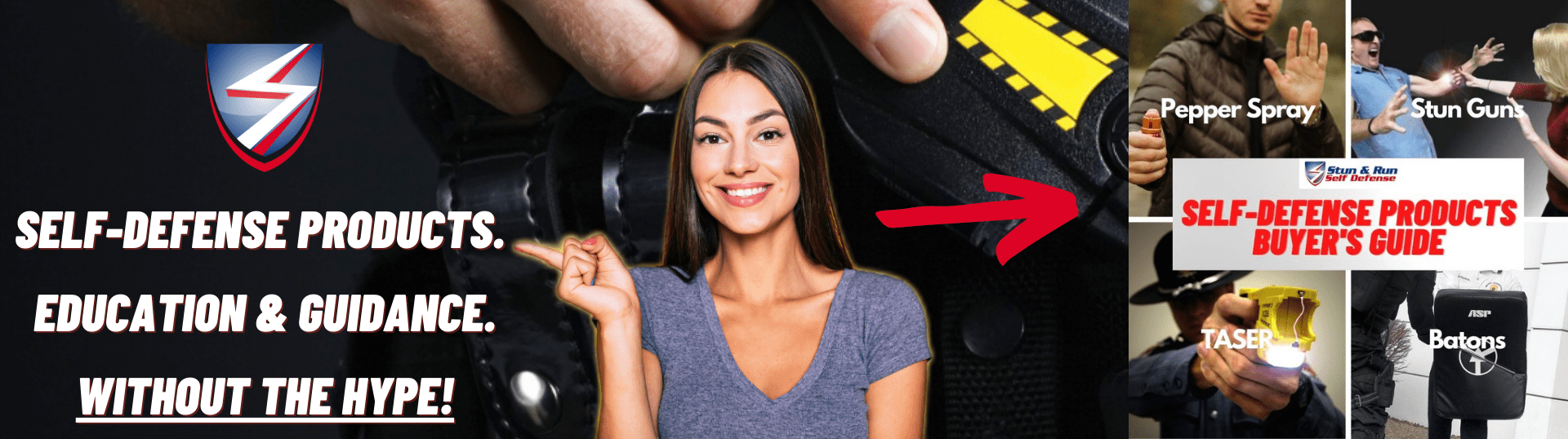 Stun & Run Self Defense Products: Pepper Spray, Stun Guns, Batons