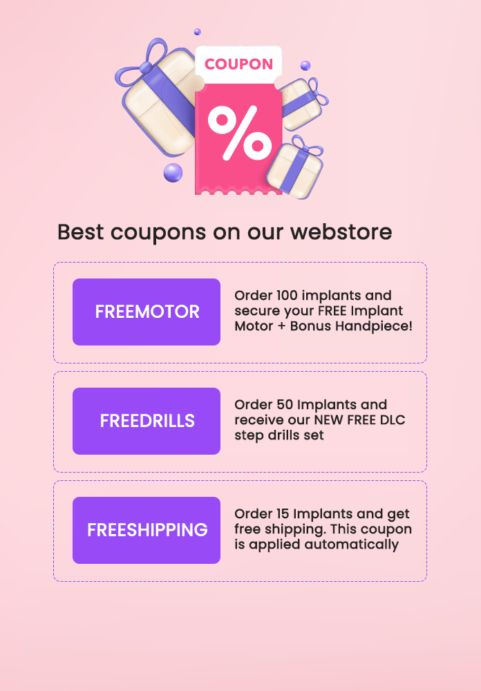 Internal Hexagon - RP - Prosthetics 2.42 - Straight Titanium Abutments ...