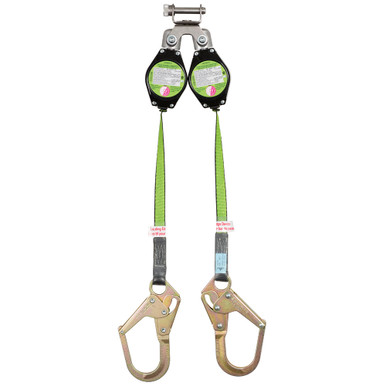 PeakWorks 300 lb Dual Compact Leading Edge Self Retracting Lifeline ...