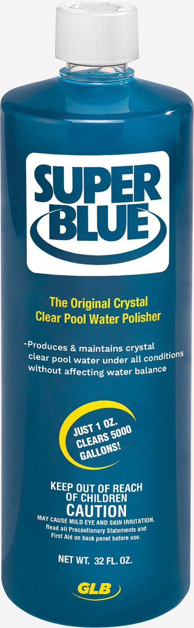Super Blue Concentrated Water Clarifier, 32 oz Bottle