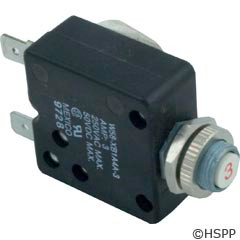 Generic Circuit Breaker, Panel Mount, 3A, 120V