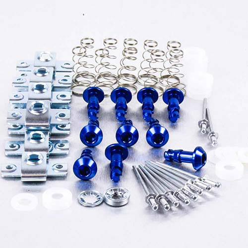 Aluminium Quick Release Stud 17mm Allen Key & CLIP6 Pack x10 | Pro-Bolt