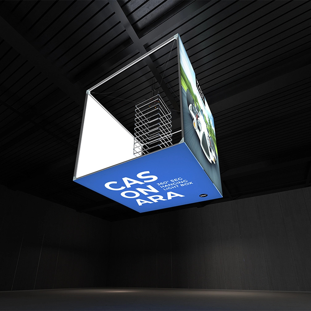 WaveLight® Casonara Blimp Cube 360º Hanging Light Box Display - 240L