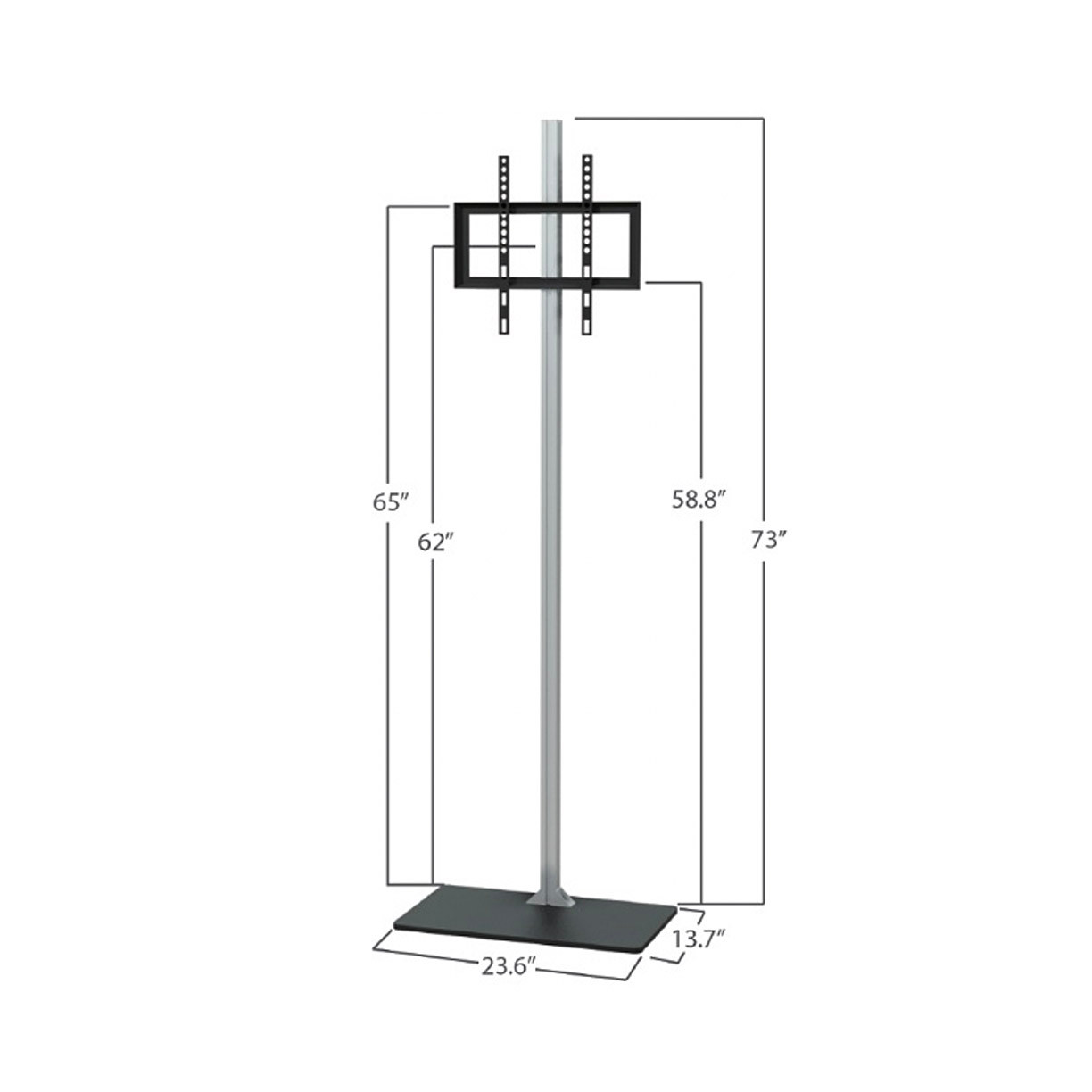Waveline Basic TV Stand / Monitor Mount Stand